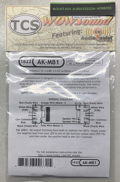 Train Control Systems 1622 Ak-mb1 Motherboard With Keep-alive for sale online | eBay