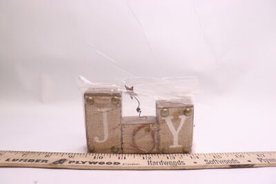 CWI Gifts 3-Set Burlap Joy Blocks | eBay