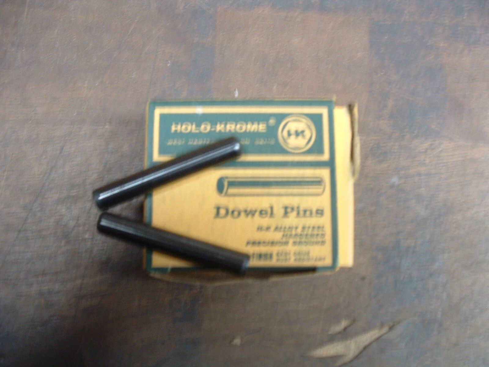 BRAND NEW BOX OF 19 SOLID STEEL 5/16" X 2" DOWEL PINS MADE BY HOLO ...