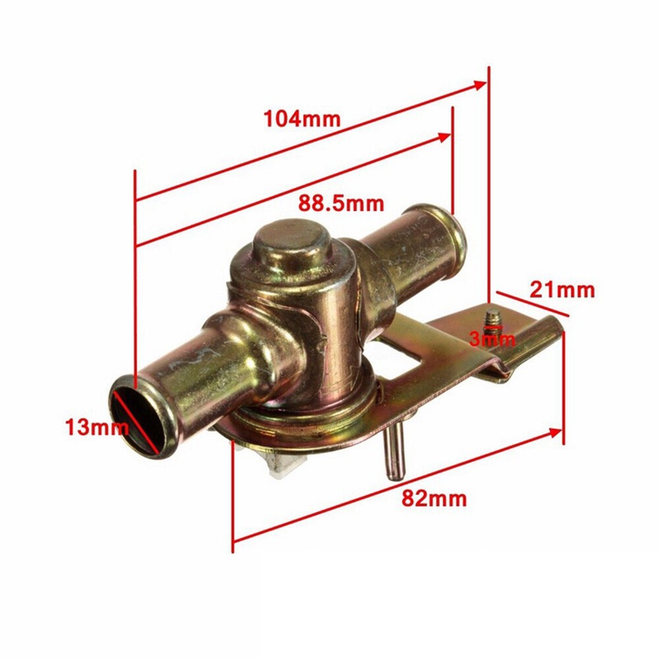 Heater Tap Valve Universal Type Car Hot Rod 16mm (5/8") Cable Type ...