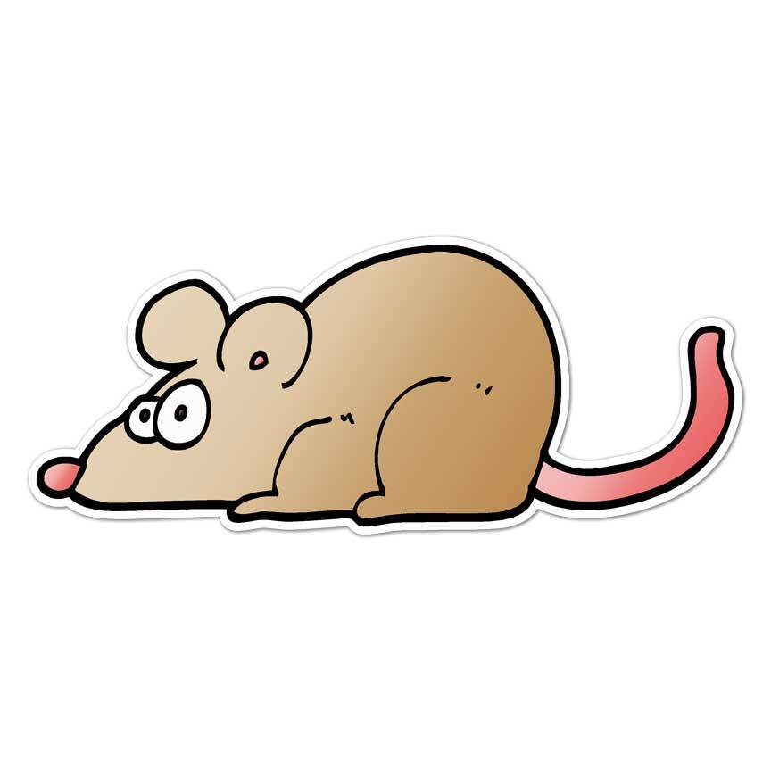 Cartoon Rat, Vinyl Decal Sticker, Indoor Outdoor, 3 Sizes, #8519 | eBay