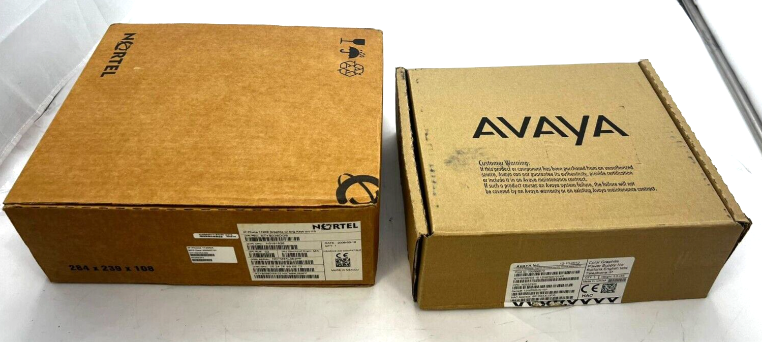 Lot of 4: 1 Avaya 1150E IP Desk phone (No Handset) & 3 Avaya/Nortel ...