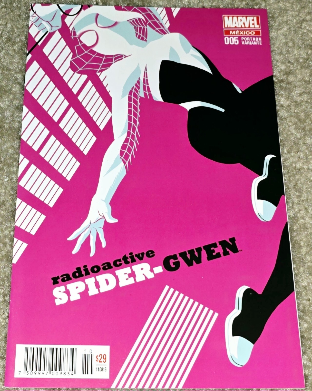 Scarce HTF Spider-gwen 5 NM- 1:20 Michael Cho 2016 Pink Key Foreign ...