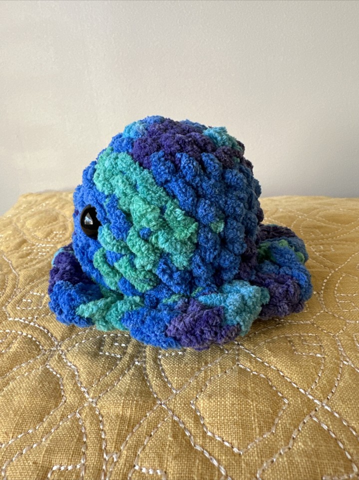 Handmade Crochet Amigurumi The Cute Mini Octopus 🐙 Plush/Plushie Blue ...