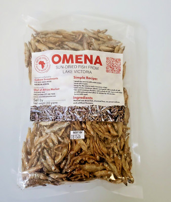 Lake Victoria Omena Sun-Dried Fish, 200g, Africa Market, Chemical Free ...