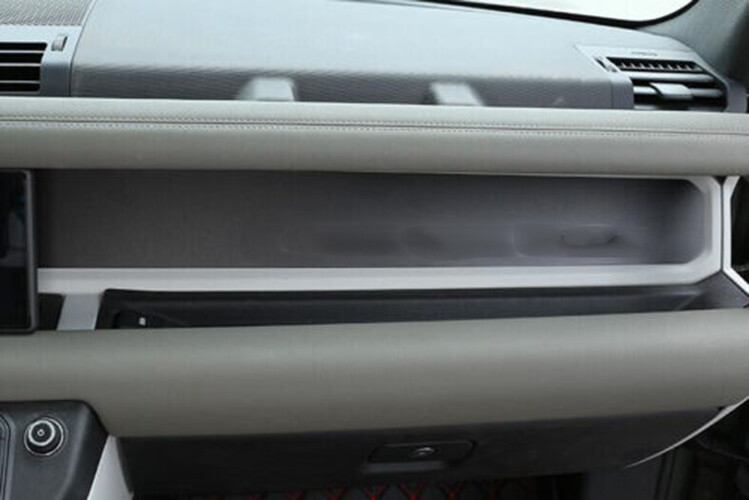 For LR Defender 110 2020-2023 Black Aluminum Co-Pilot Dashboard Panel ...
