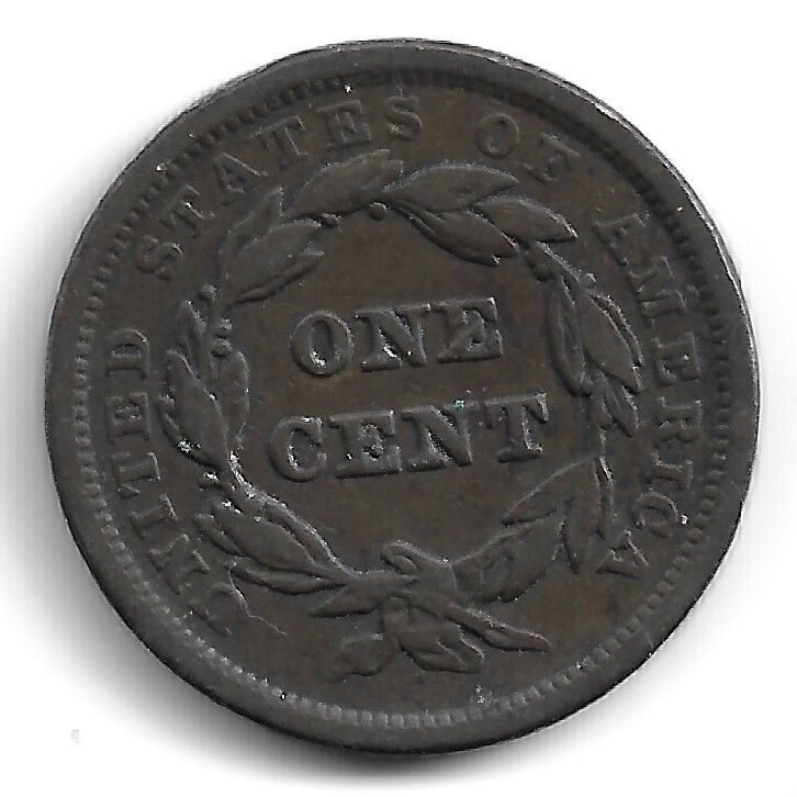 * 1842 PHILADELPHIA MINT LARGE CENT VERY FINE CONDITION - SOLID COIN ...