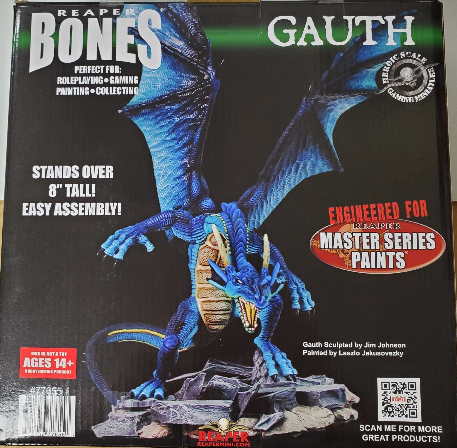 GAUTH, DRAGON Reaper Miniatures Bones Classic Deluxe Boxed Set REM77655 ...