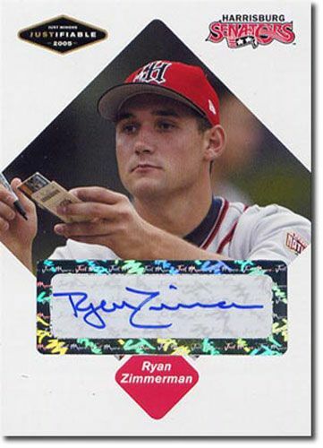 2005 RYAN ZIMMERMAN Rookie Autograph Mint Short-Print AUTO RC | eBay