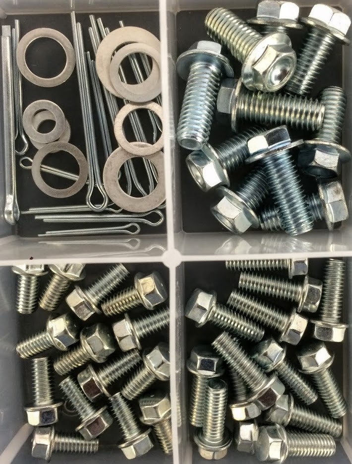 Kawasaki 250pc KX Bolt Kit KX60 KX65 KX80 KX85 KX100 KX125 KX250 KX400 ...