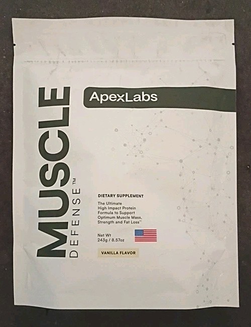New Apex Labs Muscle Defense Protein Powder 15 Servings Vanilla - Exp ...