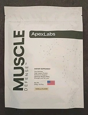 New Apex Labs Muscle Defense Protein Powder 15 Servings Vanilla - Exp ...