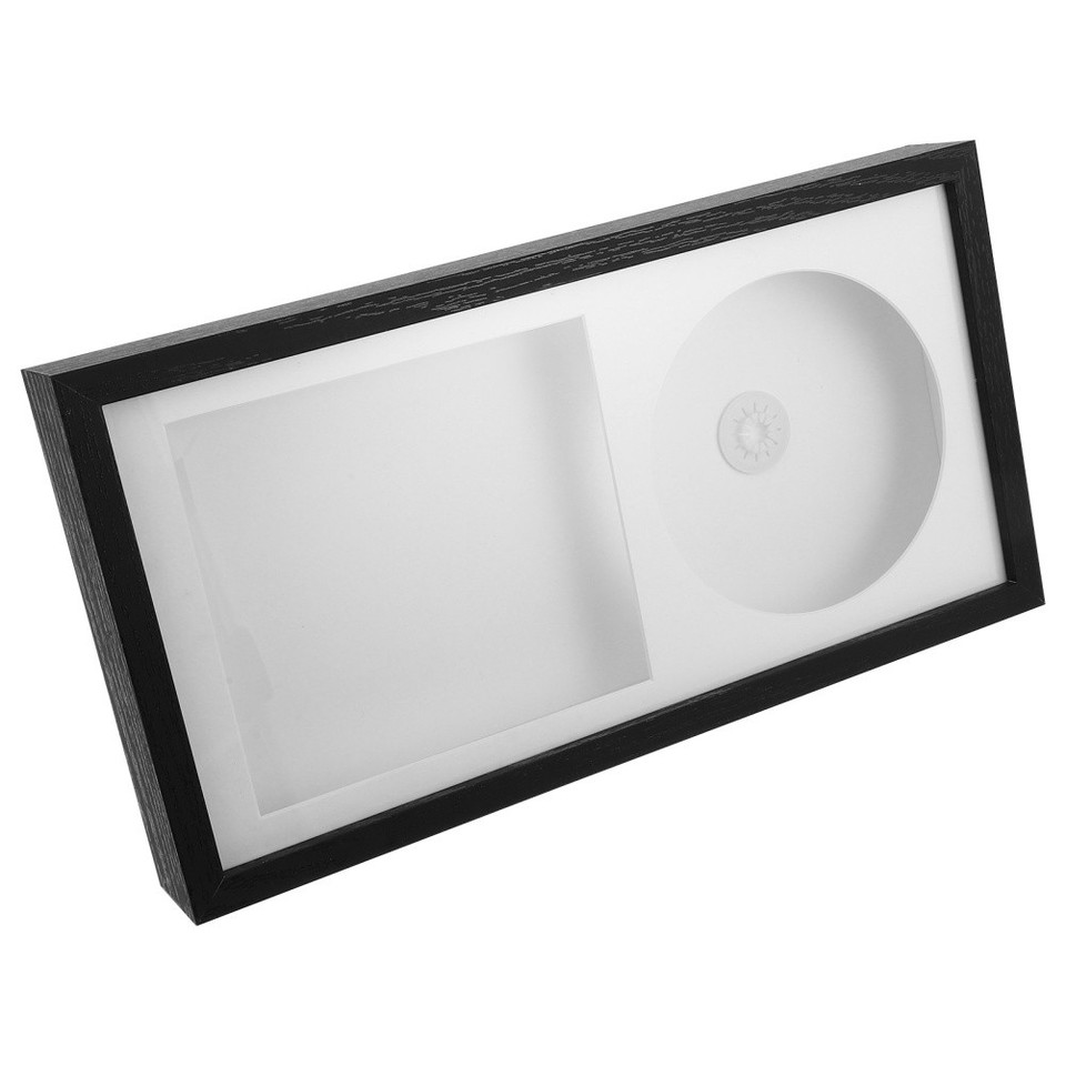 Floating Cd Display Holder Stand Hollow Vinyl Frame Wall Mounted Album ...