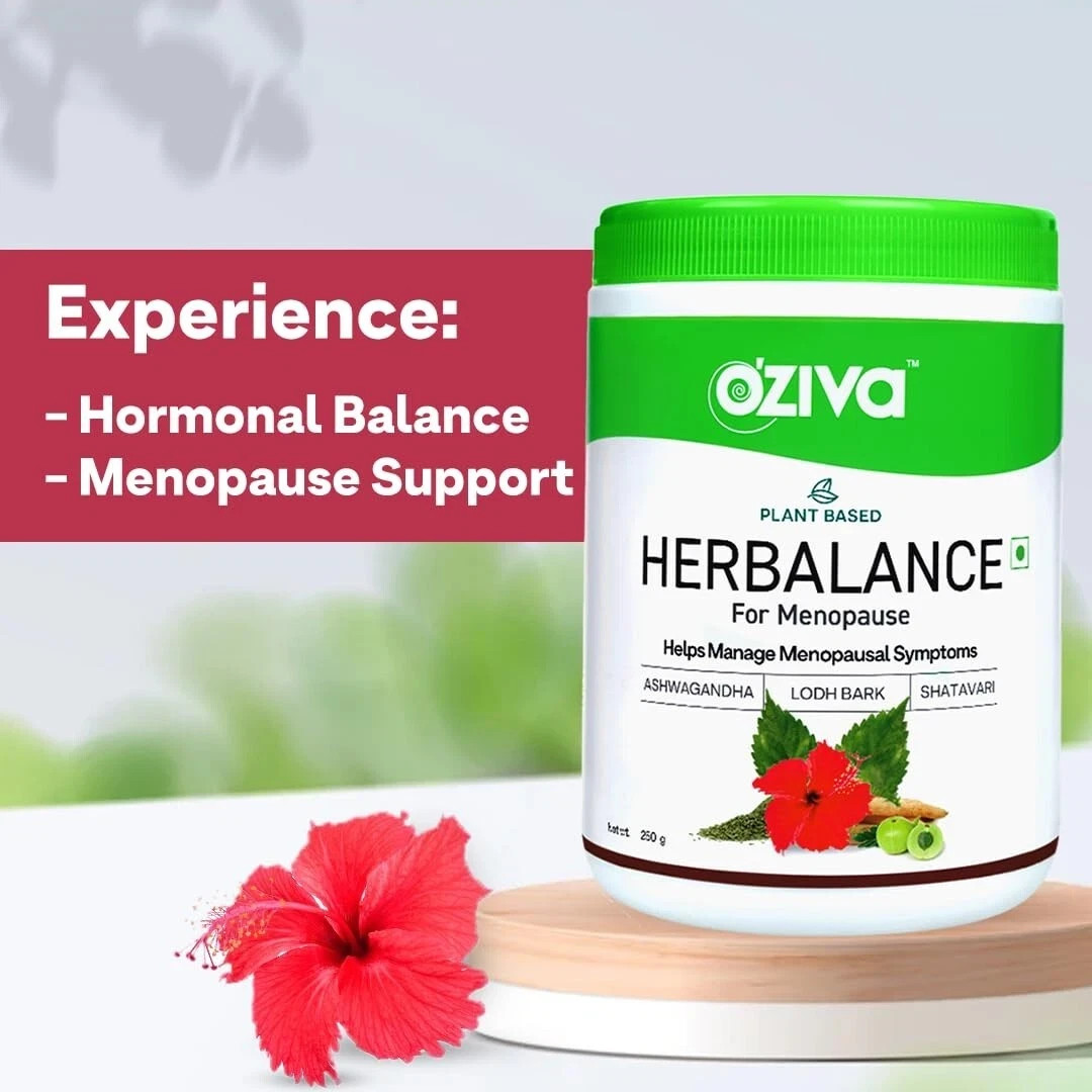 OZiva HerBalance Menopause Relief Drink for Better Hormonal Balance ...
