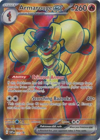 ARMAROUGE EX SVP125 SCARLET & VIOLET POKEMON (PROMO FULL ART, NM) | eBay