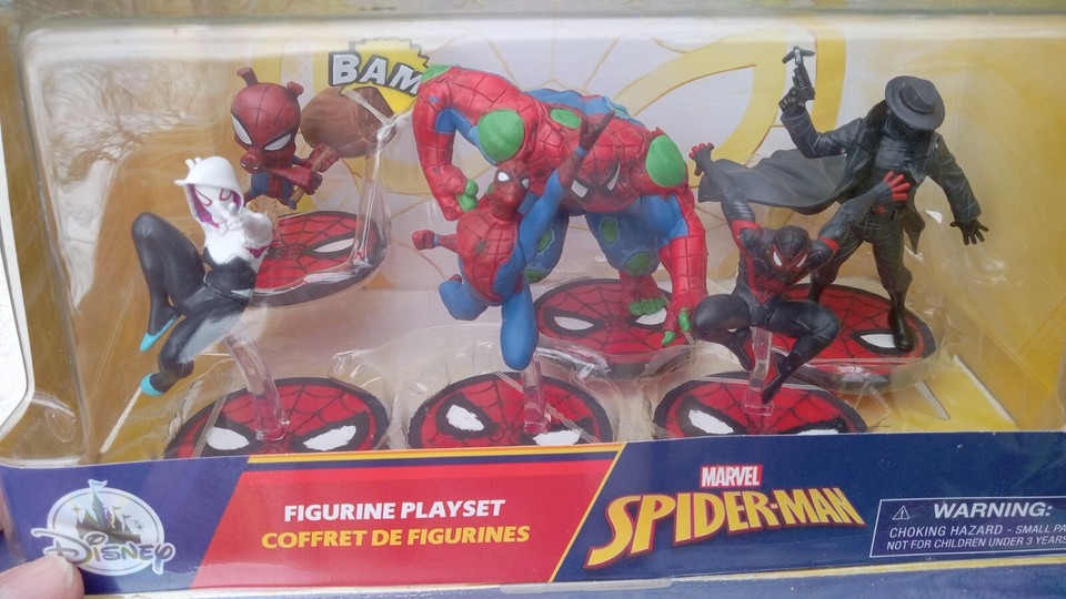 Spider Man Disney Store Marvel 6 Piece PVC Figure Figurine Toy Play Set ...
