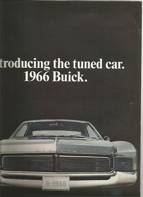 1966 Buick Sales Brochure with Electra, LeSabre, Riviera, Skylark ...
