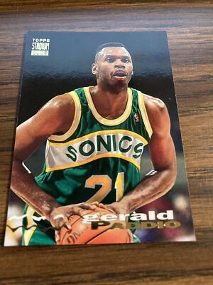 1993-94 Topps Stadium Club Gearld Paddio Seattle SuperSonics Guard #160 ...