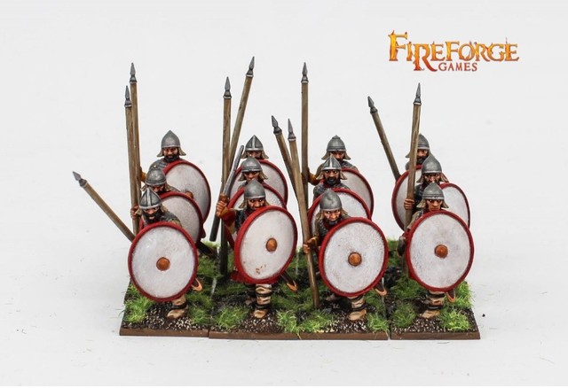 Byzantine Spearmen Fireforge Games Deus Vult 28mm 2 Sprues 8 Miniatures ...