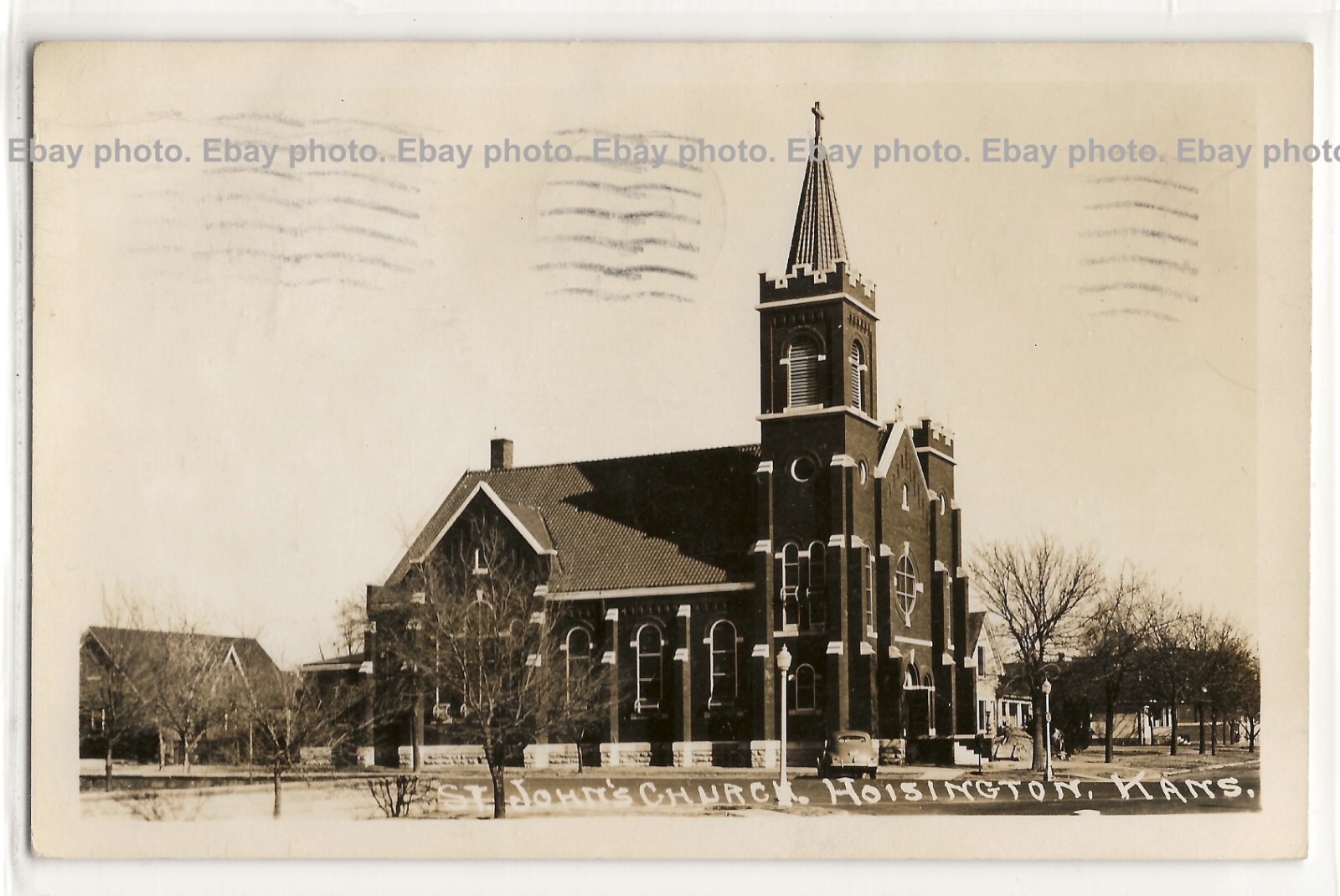 St. John's Church, Hoisington, Kansas; history photo postcard RPPC % | eBay