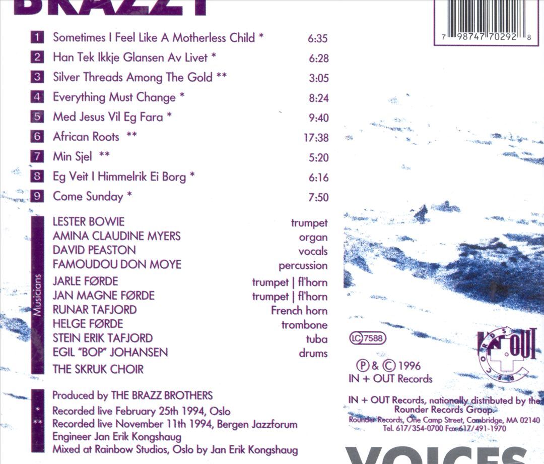 BRAZZ BROS. - BRAZZY VOICES * NEW CD | eBay
