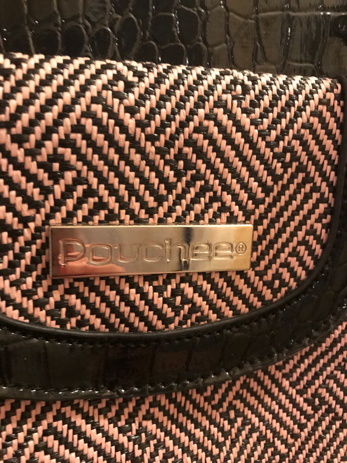 Pouchee Brown Ladies Handbag / Organizer Purse, Zip Top, Pockets | eBay