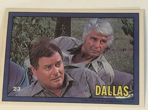 Dallas Tv Show Trading Card #23 JR Ewing Larry Hagman Jim Davis | eBay