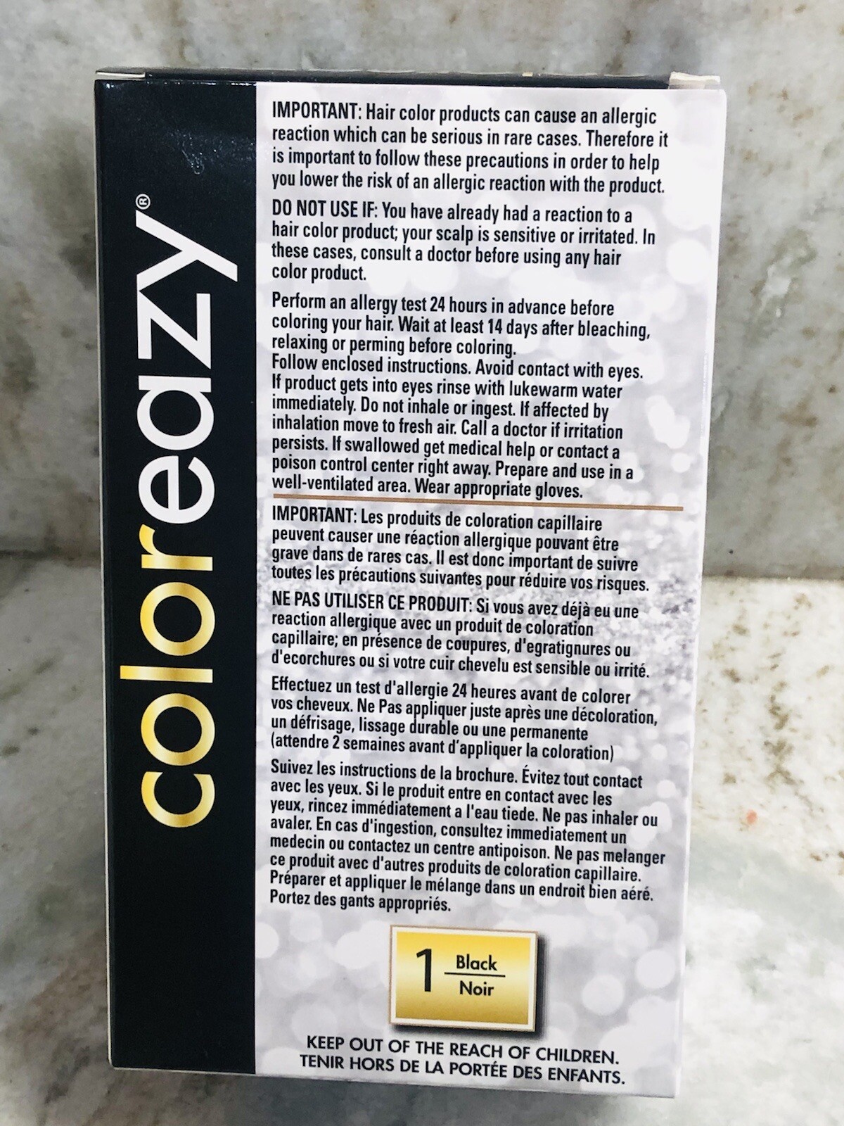 Coloreazy Permanent Cream Hair Color Black 1 ea-Brand New-SHIP N 24 ...