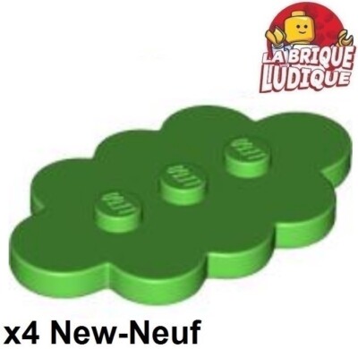 Lego 4X Tile Modified Smooth Plate 3X5 Cloud Wave Light Green 35470 | eBay