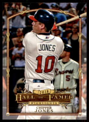 2018 Topps Update Hall of Famer Highlights Chipper Jones Atlanta Braves ...