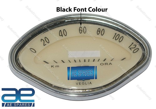 Speedometer Face Kit 120Km/h Font For Vespa VBA VBB GL150 GT125 GTR125 ...
