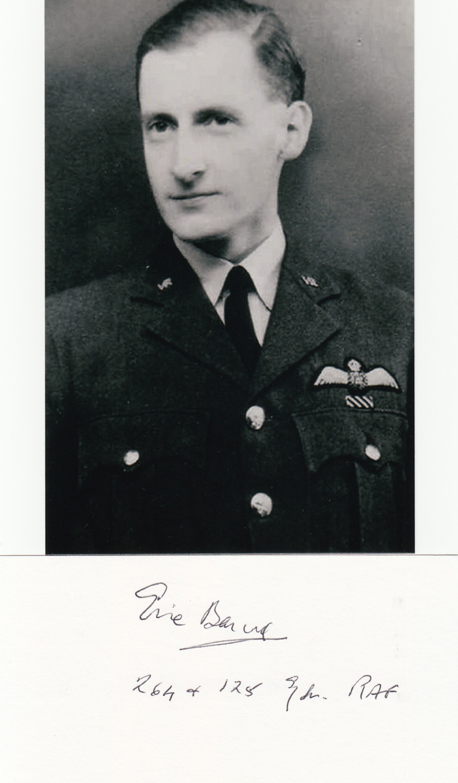 Battle of Britain RAF British WWII ACE Pilot Eric Barwell 9 Victories ...