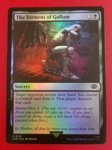 1x The Torment of Gollum (0110) | FOIL | LTR: Tales of Middle-Earth ...