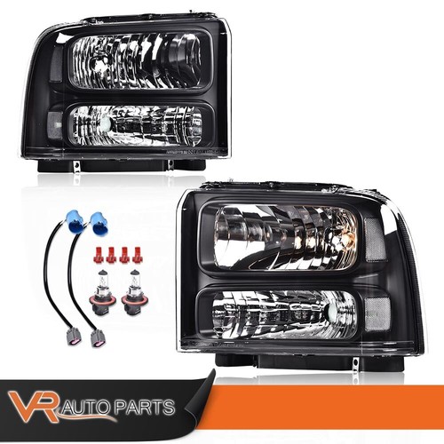 Headlights Lamp Fit For 1999-2004 Ford Super Duty F250/F350 Excursion ...