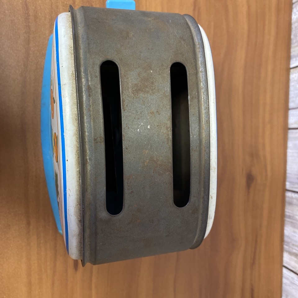 Vintage Metal Toy Toaster with Coffee Pot and Oranges Print | eBay