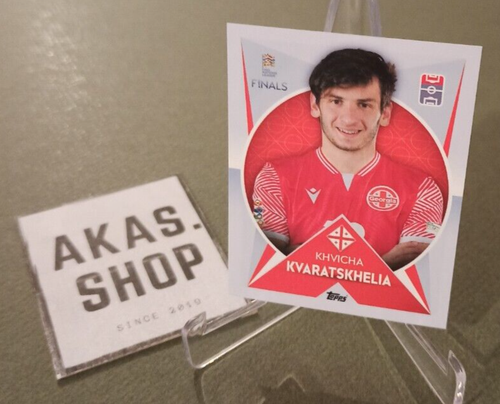 Khvicha Kvaratskhelia Rookie Sticker # 67 Georgia Road to Nations ...