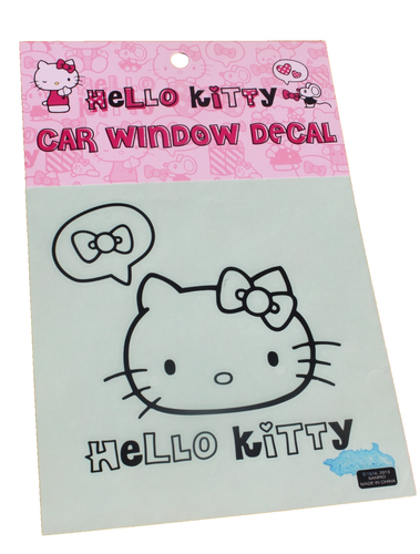 SANRIO HELLO KITTY Car Window Decal - Black / Clear | eBay