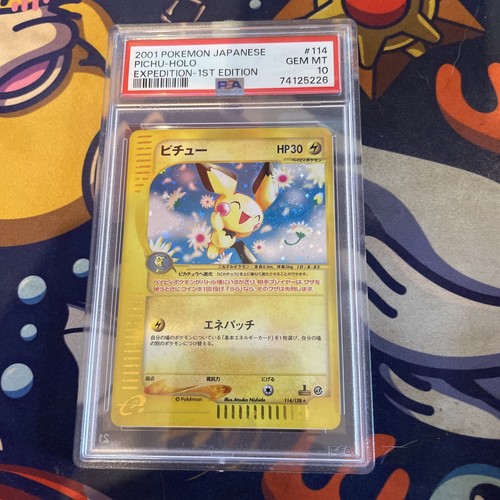 Pokemon PSA 10 Pichu #114 Holo 1st Edition Expedition 2001 Japanese | eBay