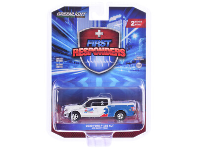 2020 Ford F-150 XLT Pickup AMR Safety Team White & Blue 1/64 | eBay