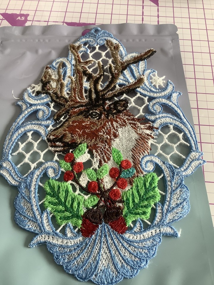 FSL Reindeer Lace Ornament New | eBay