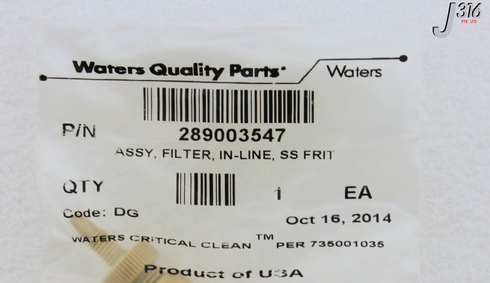 Waters # 289003547 ASSY Filter In-line SS Frit for sale online | eBay