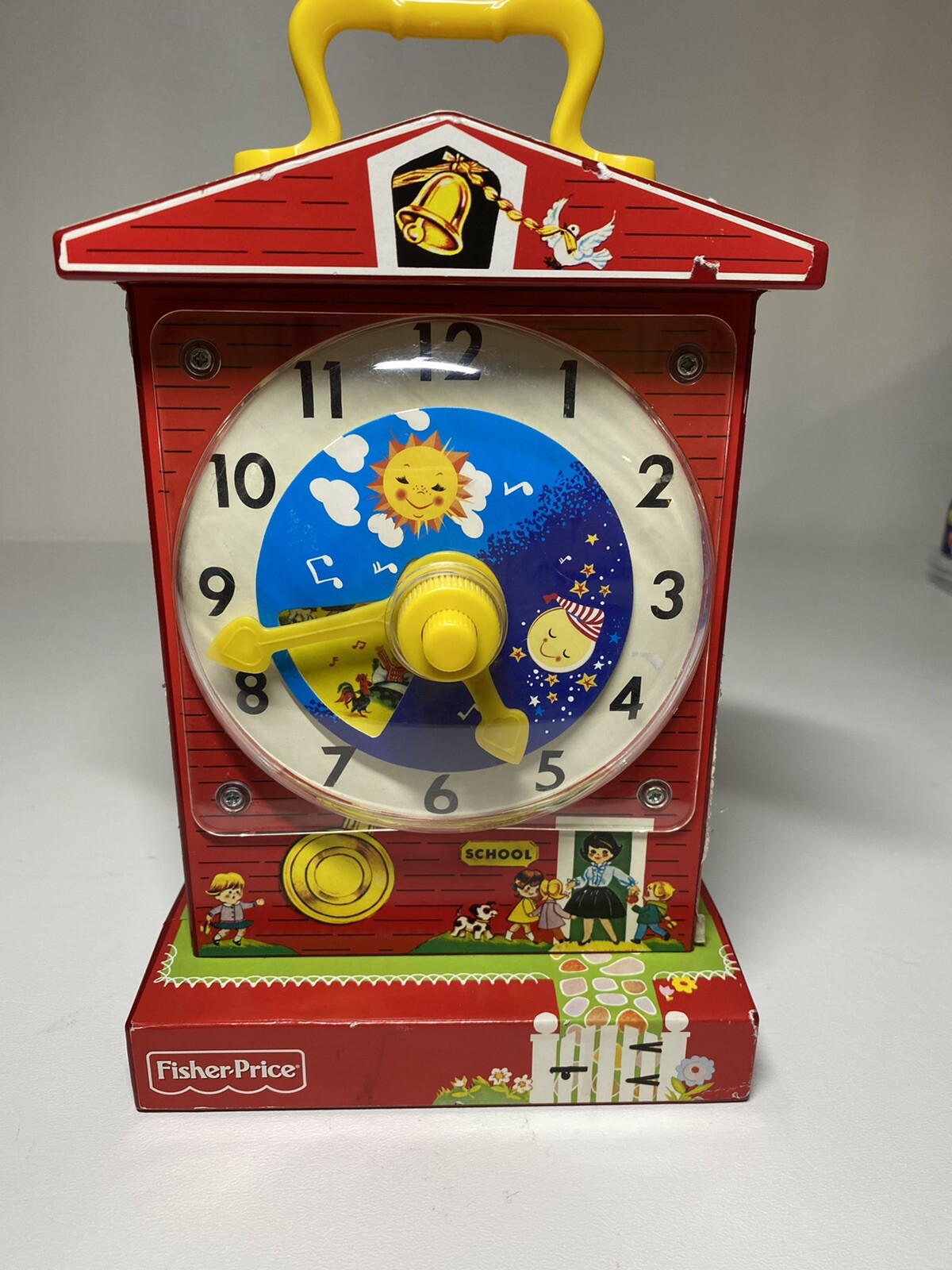 Fisher Price Music Box Teaching Clock - Retro Design 2009 | eBay
