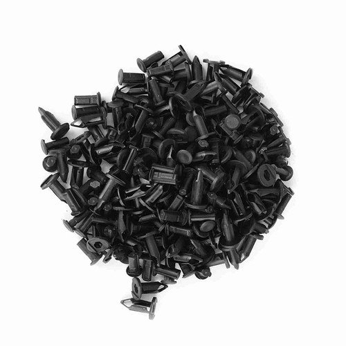 100Pcs Black Bumper Rivets Plastic Push Clips Fasteners For ECA ...