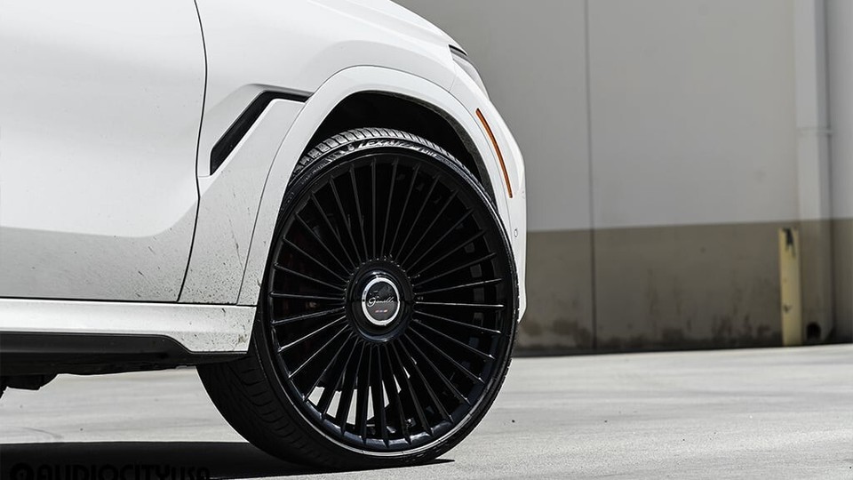 26'' Gloss Black Giovanna Cabo Wheels Tires Yukon Silverado Escalade ...