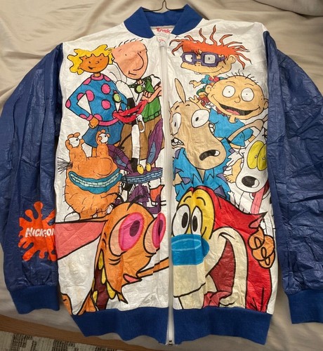 Vintage Nickelodeon Jacket Classic Nicktoons Youth Large | eBay