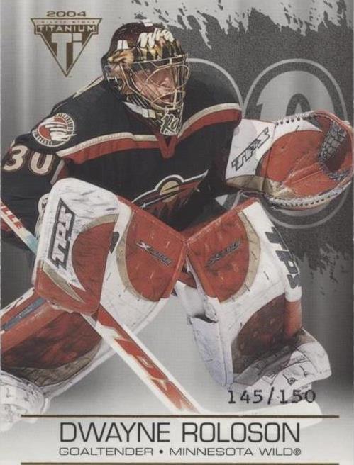 2003-04 Pacific Private Stock Titanium - Dwayne Roloson #53 Jersey ...