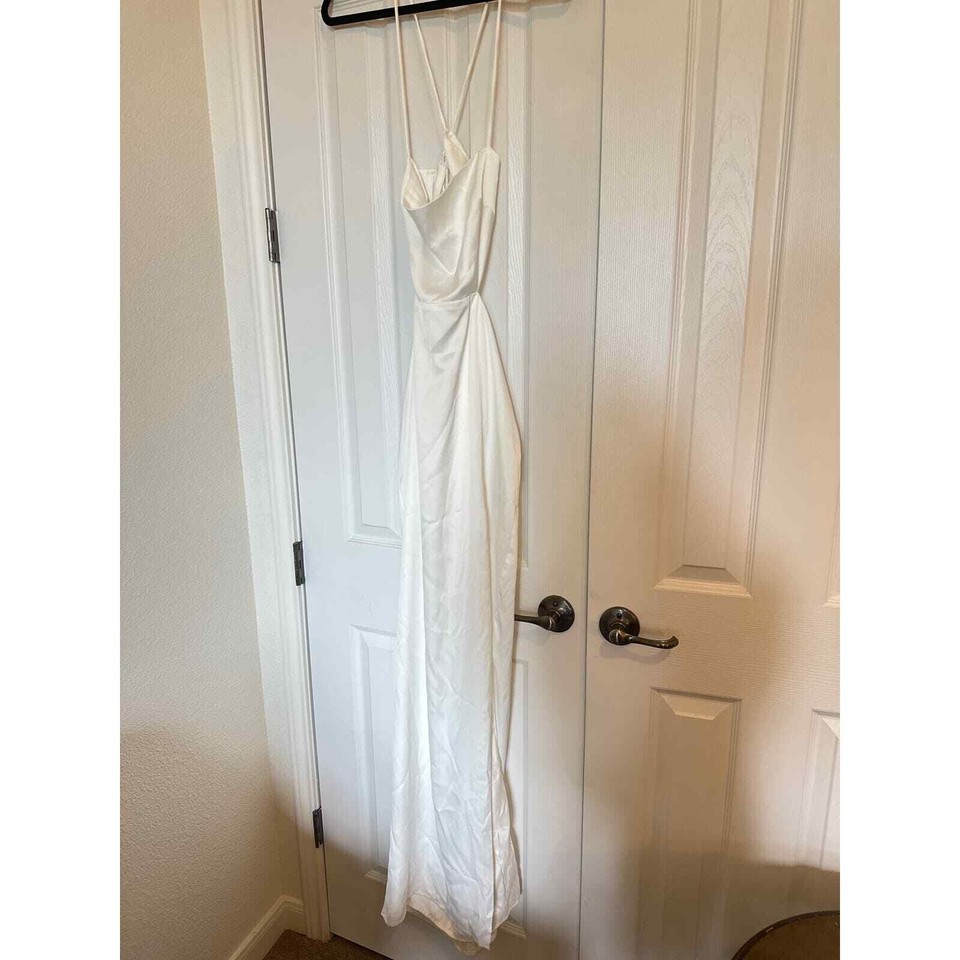 Nookie Revolve Long Dress S Formal Gown Cut Out Slit Sexy Open Back ...