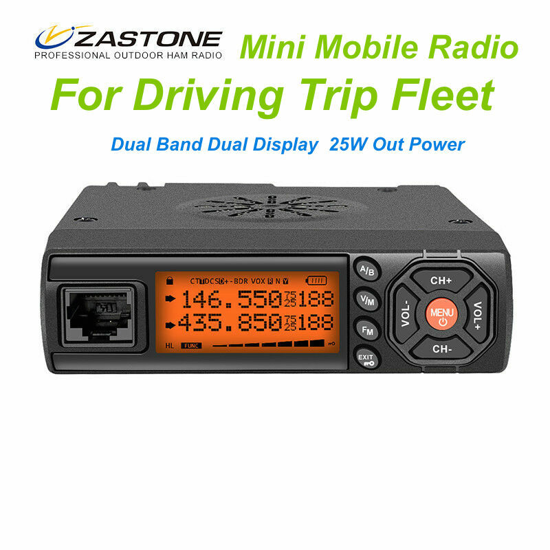 Zastone Z218 Mini Auto Mobile Radio 25W Dual Band Transceiver 10KM Walkie Talkie | eBay.de