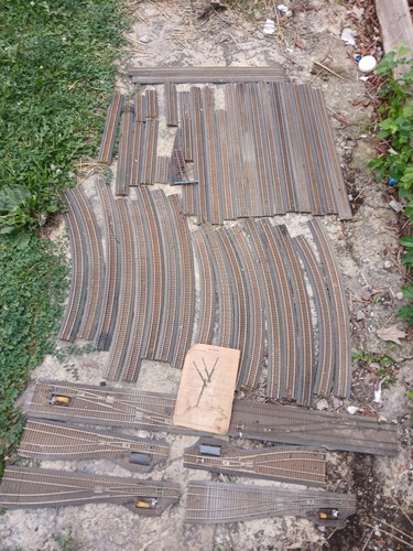 HUGE LOT OF TRU SCALE HO Gauge 24" Straight CURVES TRACK SWITCHES WOOD ...