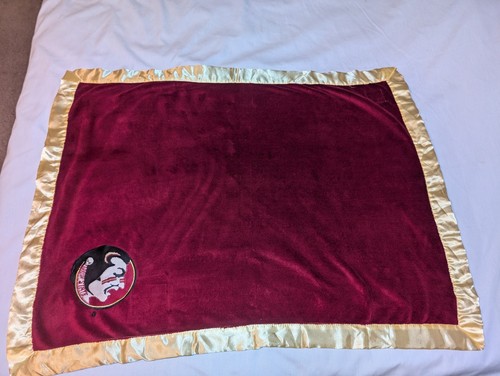 Pickles University Florida State Seminoles Maroon Baby Blanket Satin ...